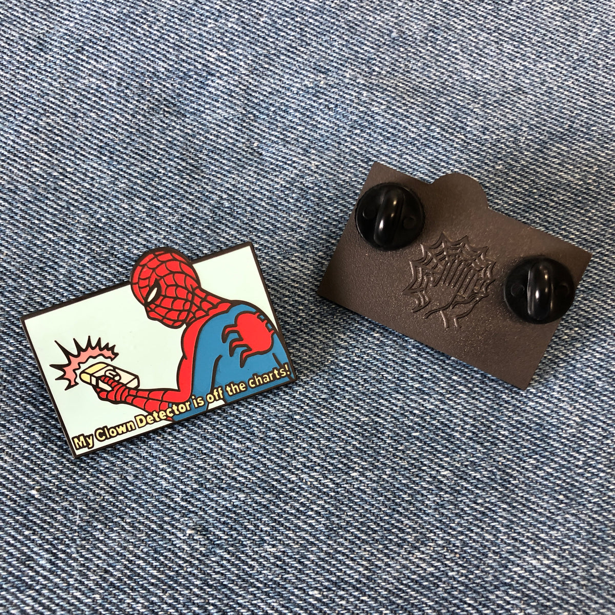 Clown Detector Spidey Enamel Pin – HighFivePins