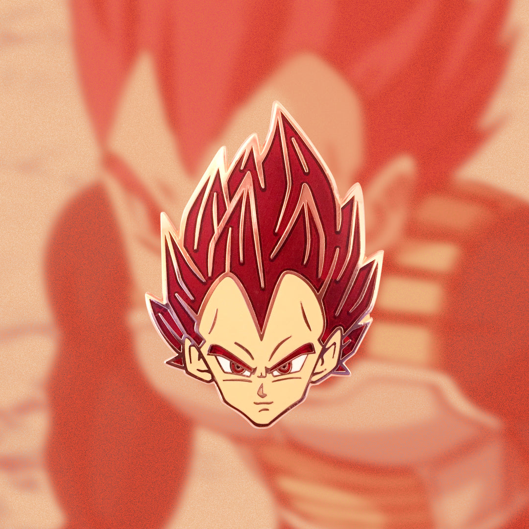 Vegeta SS God Enamel Pin – HighFivePins