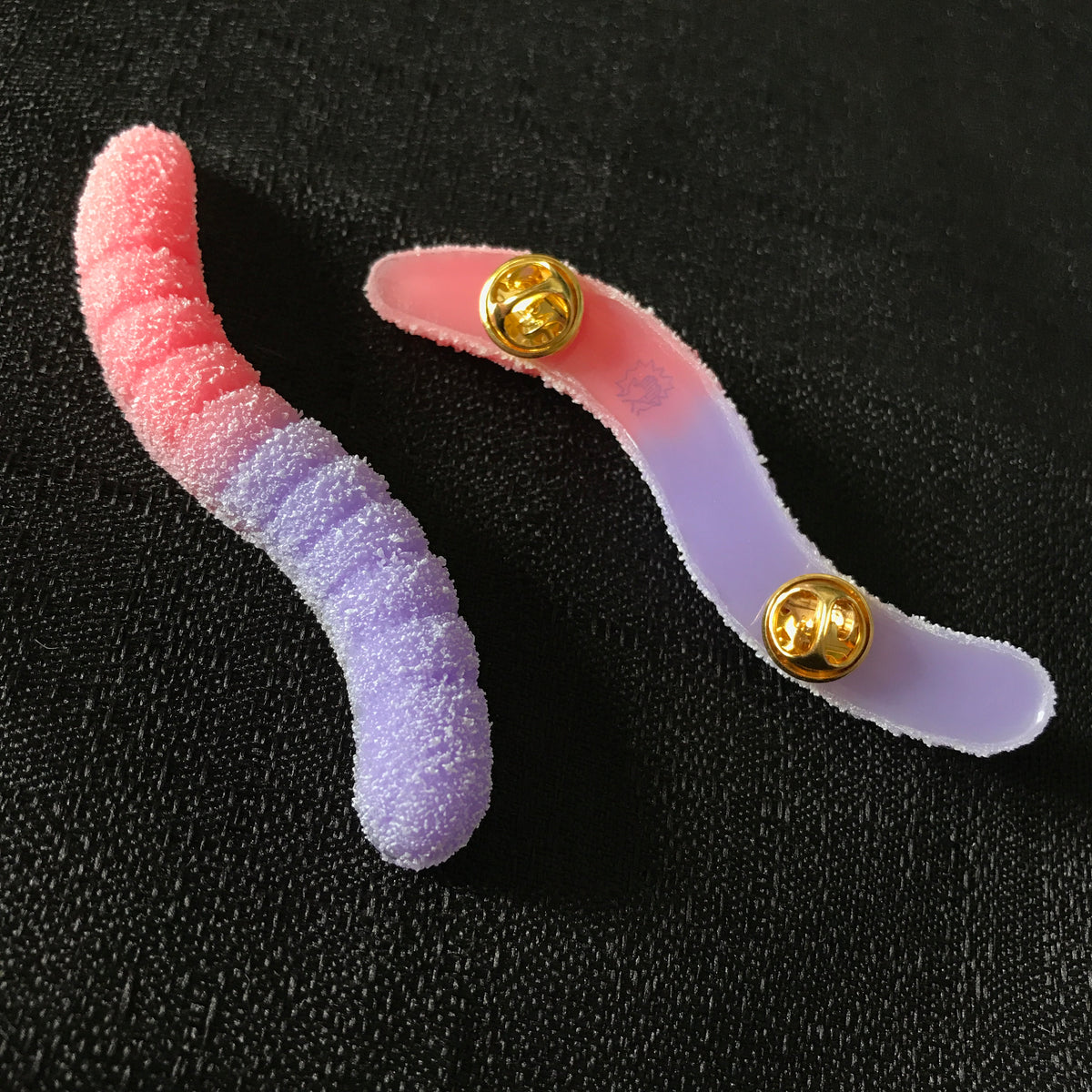 3D Sour Gummy Worm Resin Pin – HighFivePins